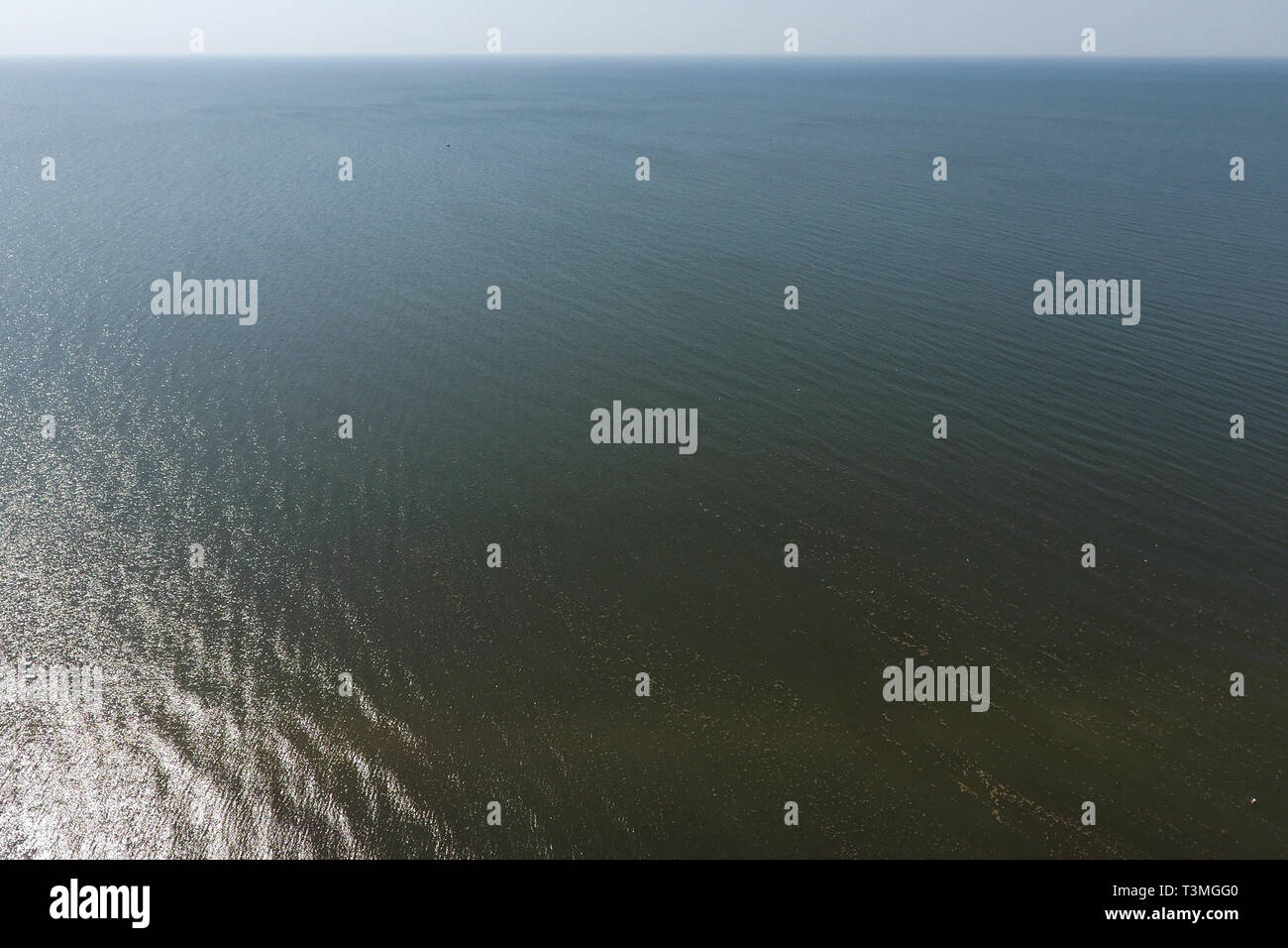 Top view of the Sea of Azov. Seaside Resort Stock Photo - Alamy