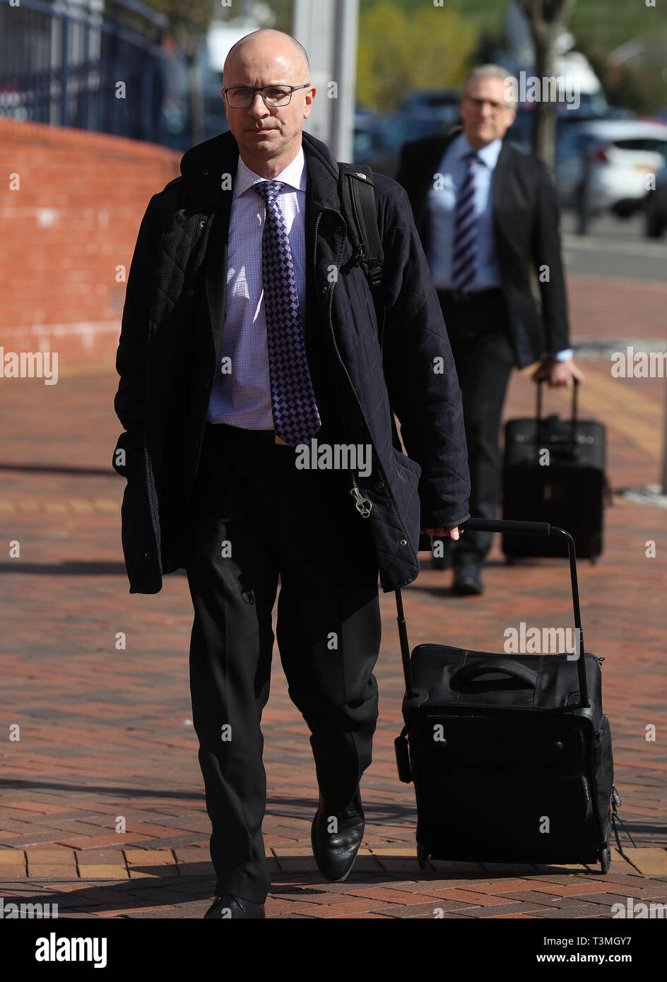 Marcus Cook from the Air Accident Investigation Branch leaves the Fatal ...