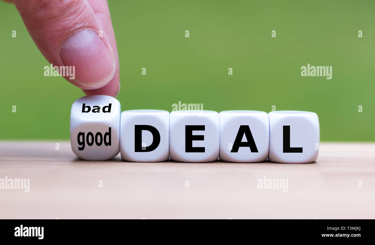 Good deal bad symbol hi-res stock photography and images - Alamy