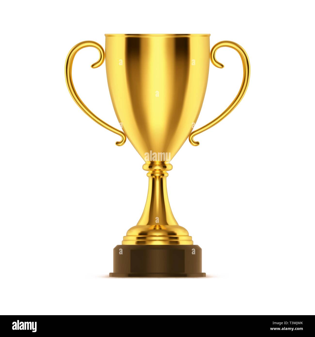 Realistic championship gold cup Cut Out Stock Images & Pictures - Alamy