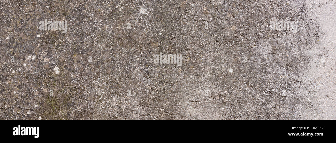 Old, distressed wall, building facade. Painted and faded, gray color ...