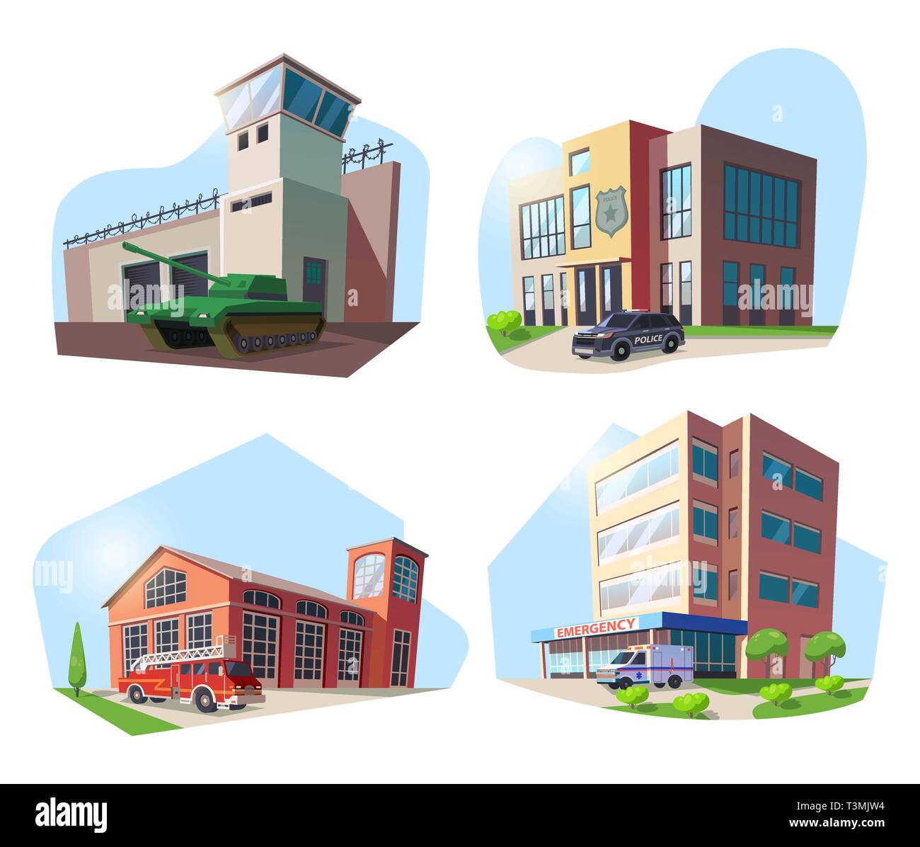 Police department landscape Cut Out Stock Images & Pictures - Alamy