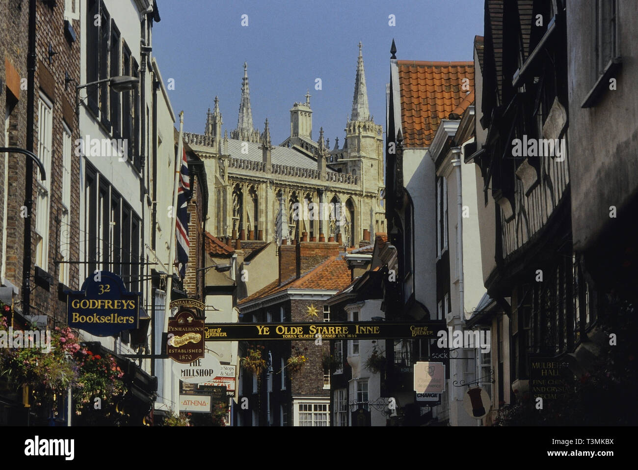 Stonegate, York, England, UK. Circa 1980's Stock Photo - Alamy