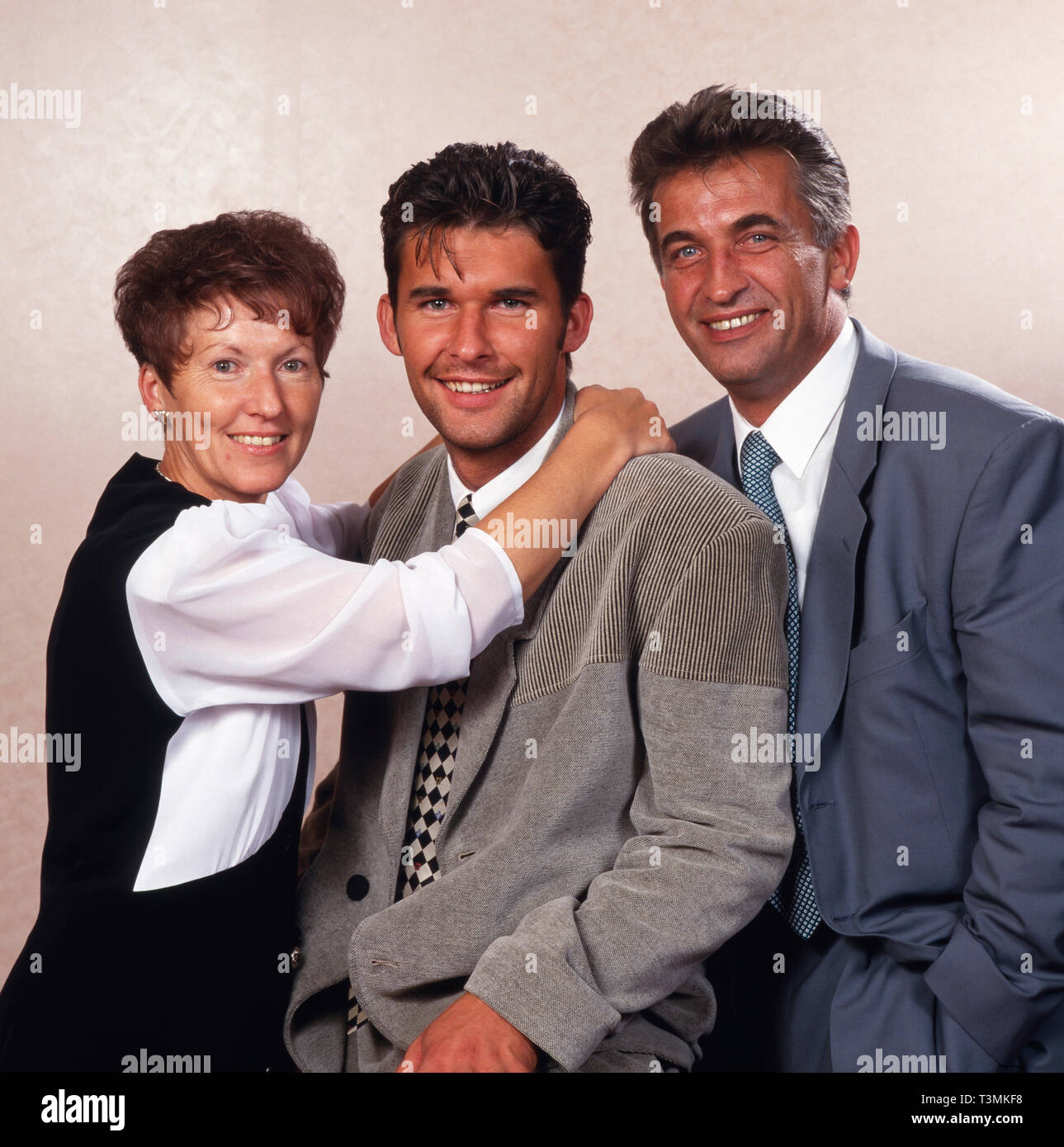 Steffen Hombaum, erster Mister Germany, mit seinen Eltern, Deutschland ...