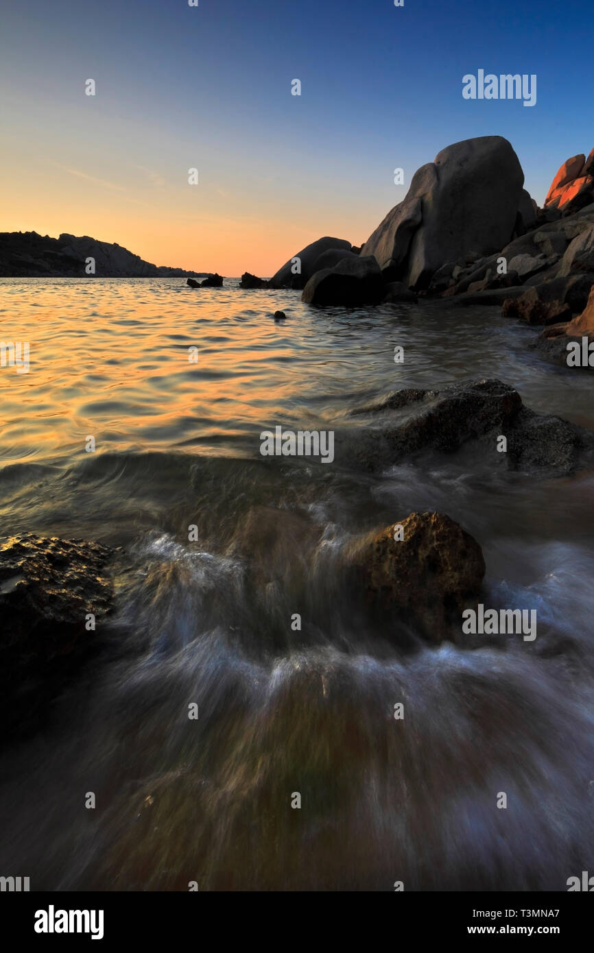 The amazing wind carved rocky sculptures at the beach of Cala Spinosa,a ...
