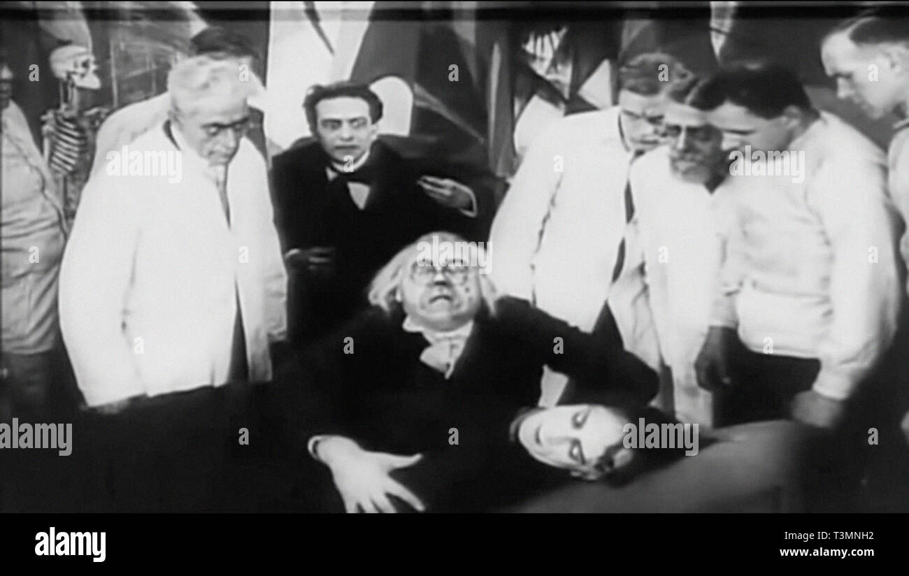 The Cabinet of Dr Caligari vintage movie Stock Photo - Alamy