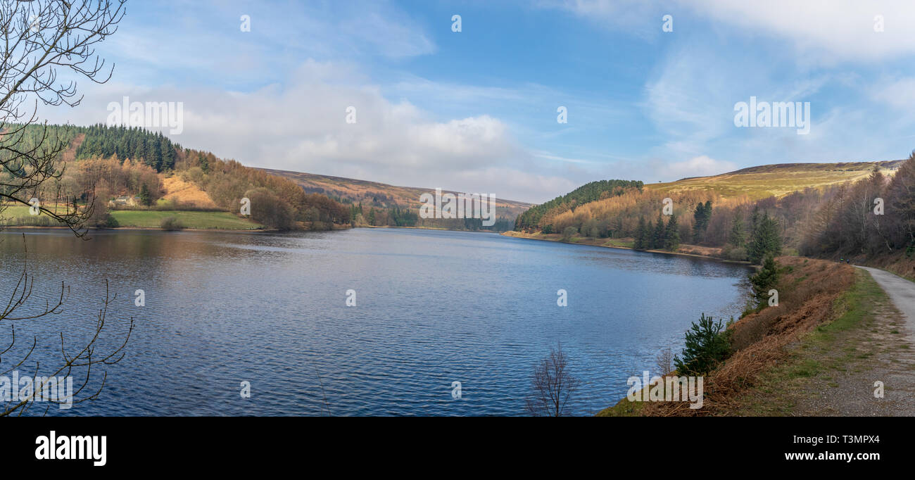 Landscape of upper derwent reservoir in derbyshire Stock Photo - Alamy