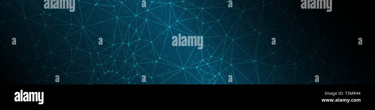 Cyber technology innovation conception, long vector banner backgrounds ...