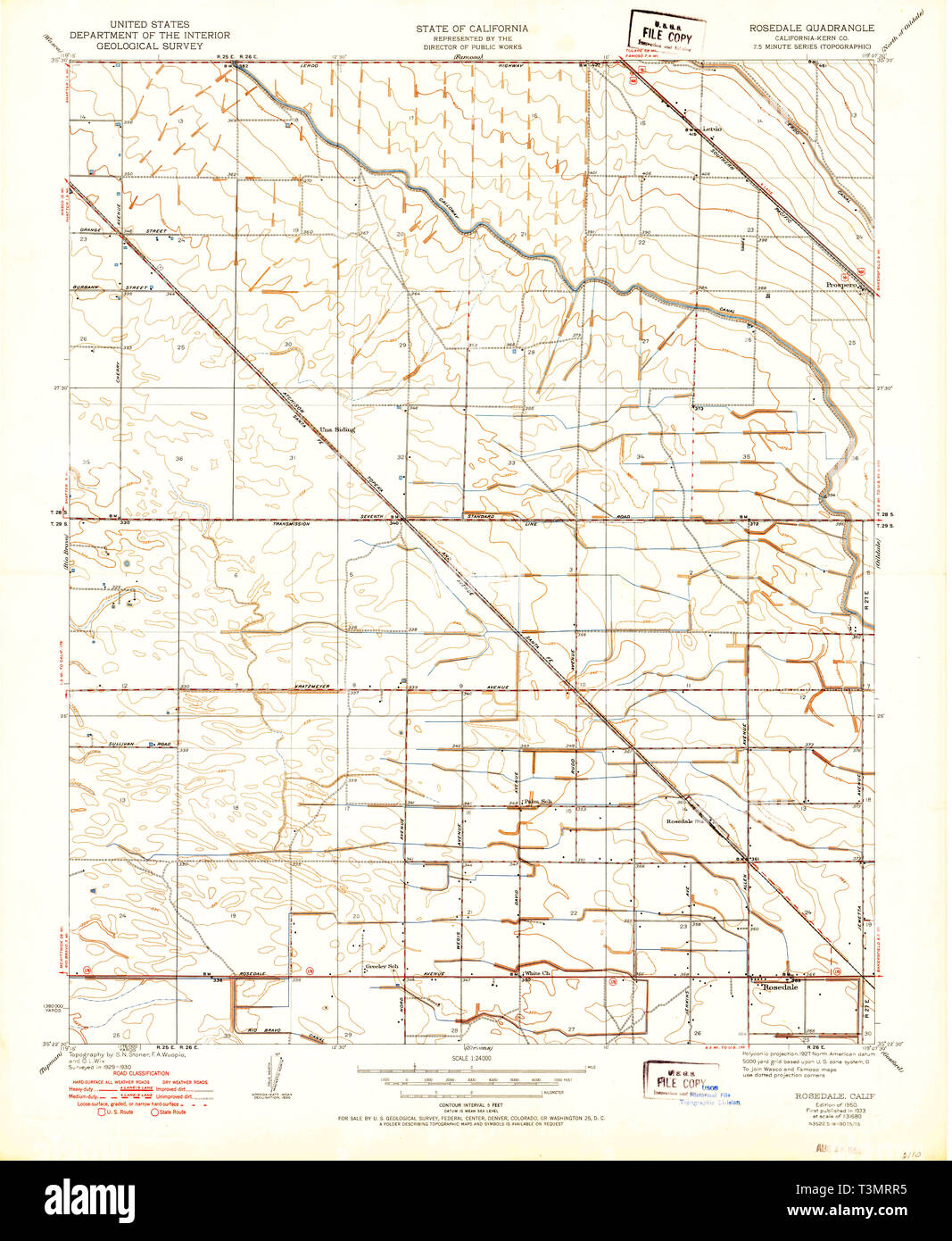 Map of rosedale hi-res stock photography and images - Alamy
