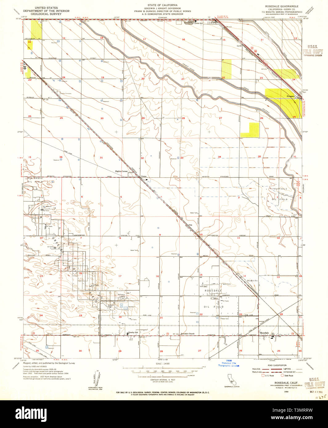 Map of rosedale hi-res stock photography and images - Alamy