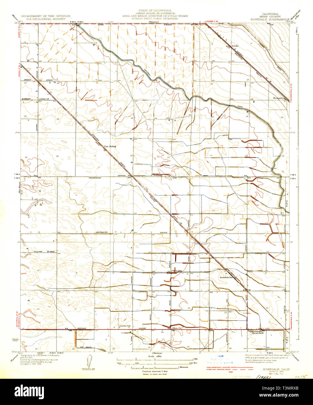 Rosedale map hi-res stock photography and images - Alamy