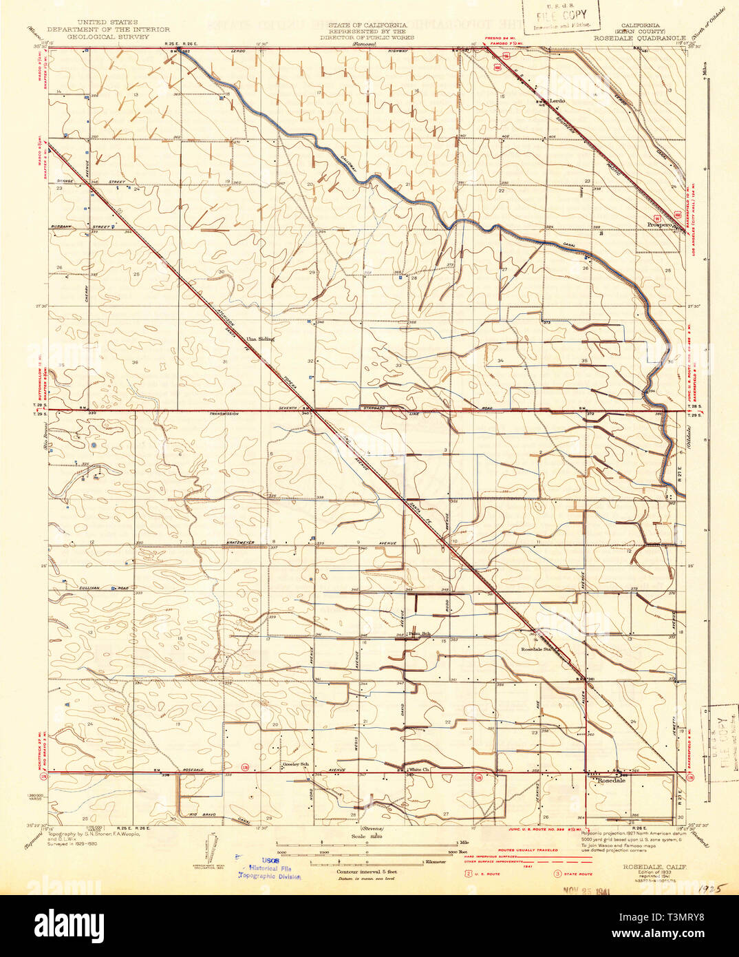 Map of rosedale hi-res stock photography and images - Alamy
