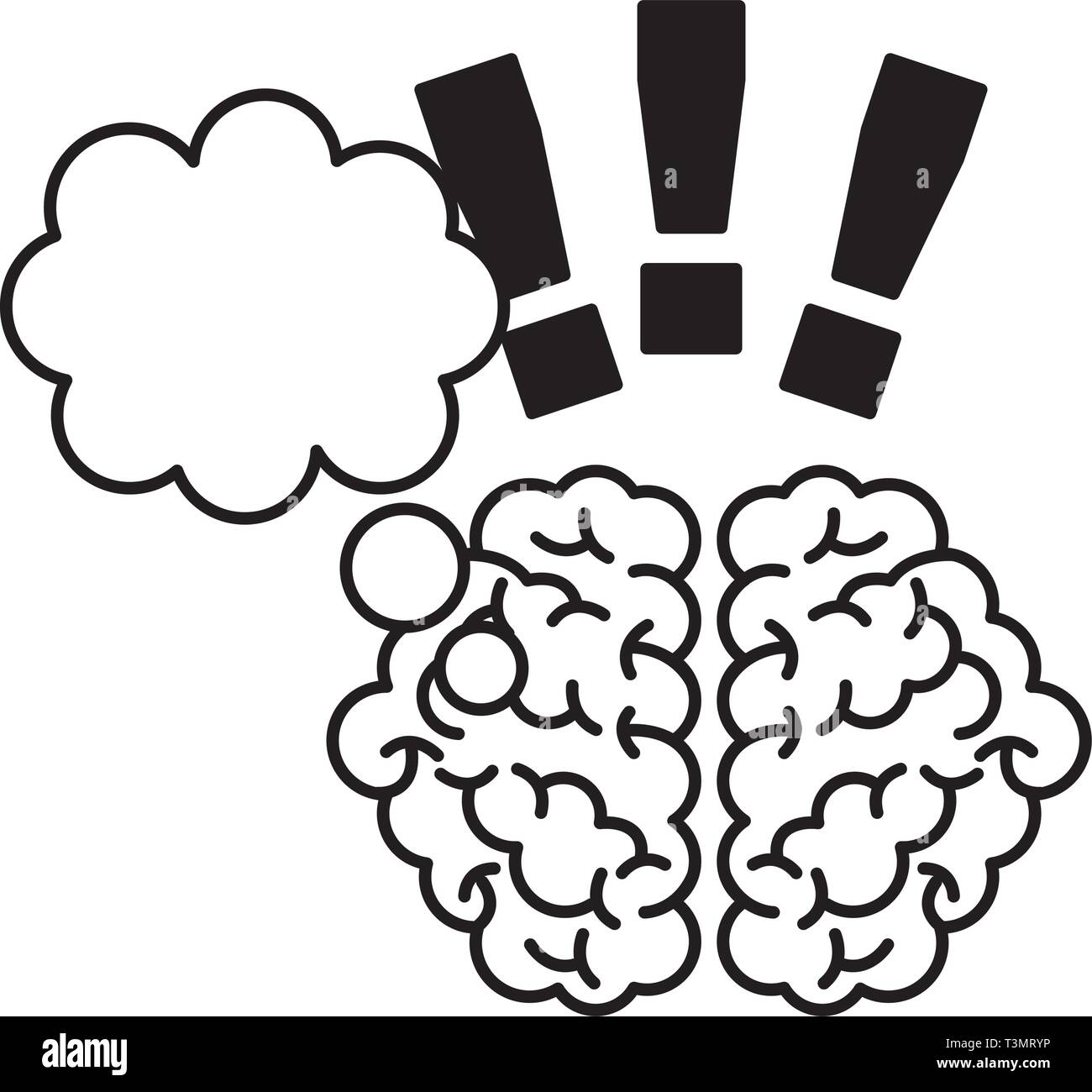 Brain question marks Stock Vector Images - Alamy