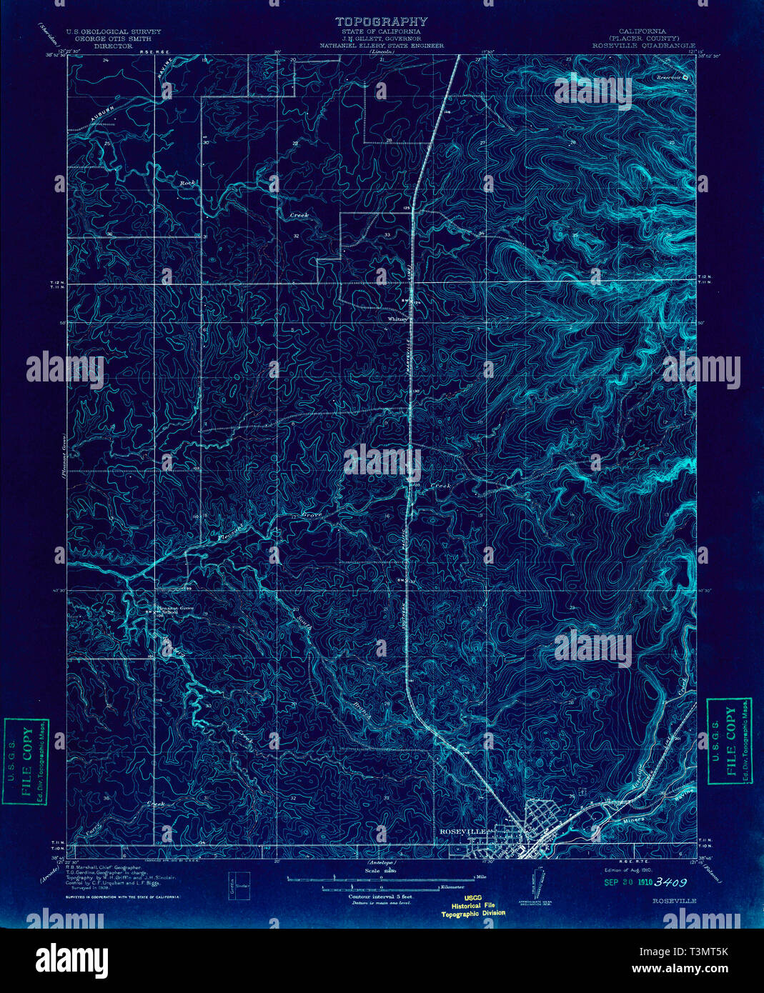 Roseville ca map hi-res stock photography and images - Alamy