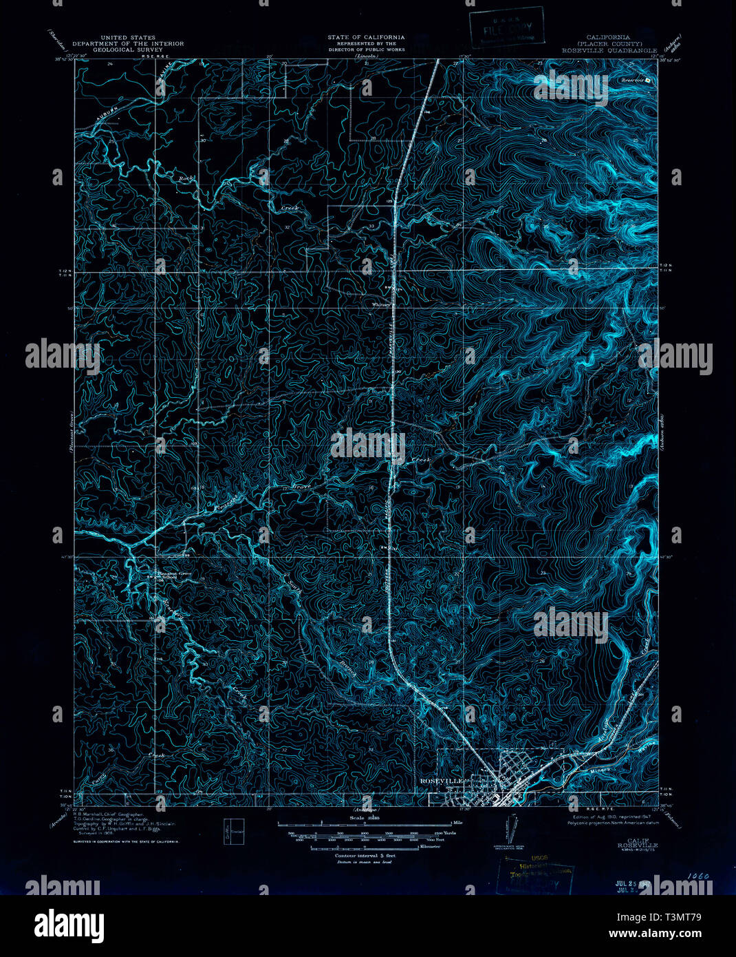 Roseville ca map hi-res stock photography and images - Alamy