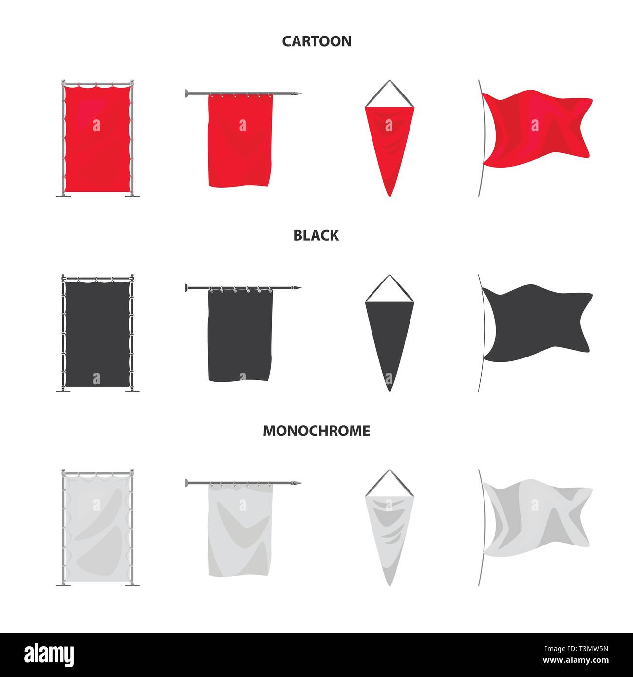 Vector illustration of texture and presentation logo. Collection of ...