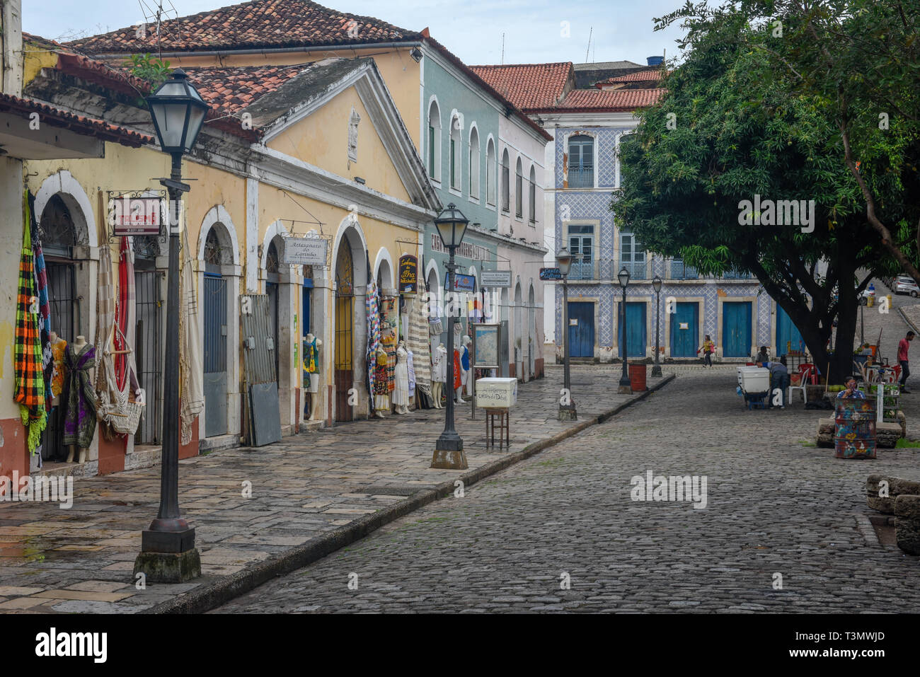 Sao Luis, Brazil - 15 January 2019: Traditional Portuguese colonial ...