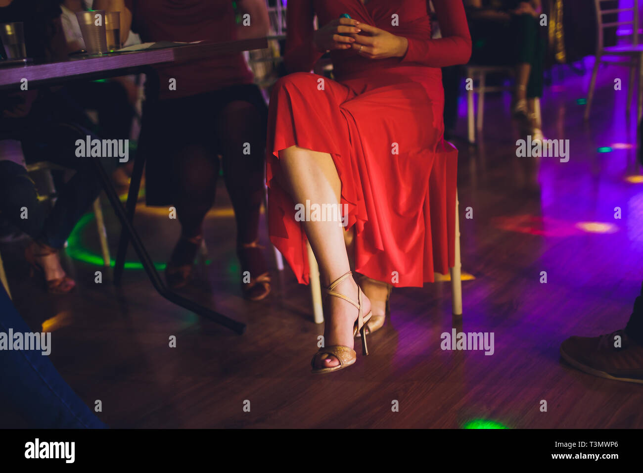 Legs of dancing people at the party Stock Photo - Alamy