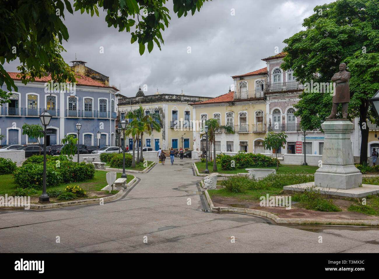 Sao Luis, Brazil - 15 January 2019: Traditional Portuguese colonial ...