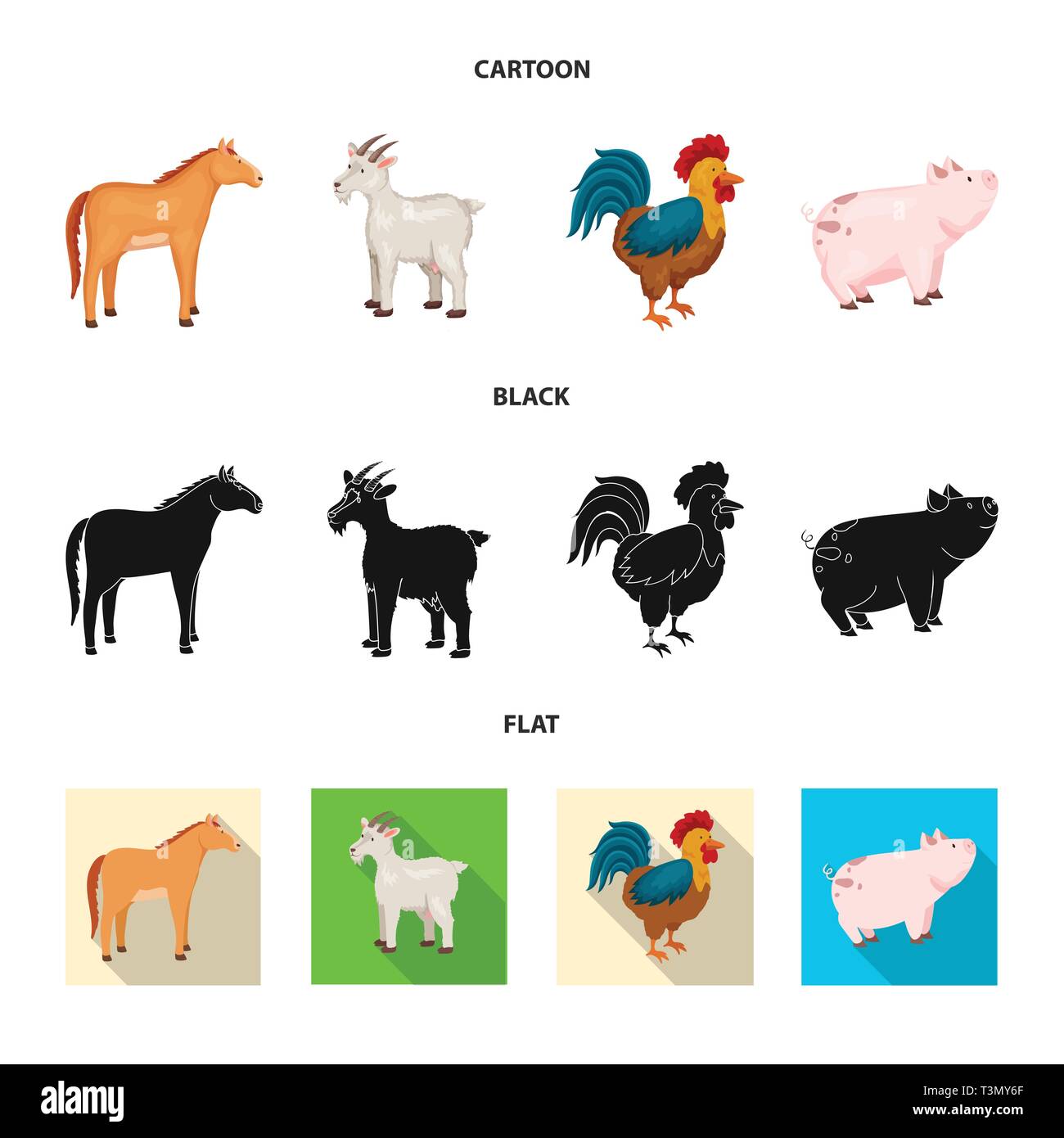 Isolated object of breeding and kitchen symbol. Collection of breeding ...