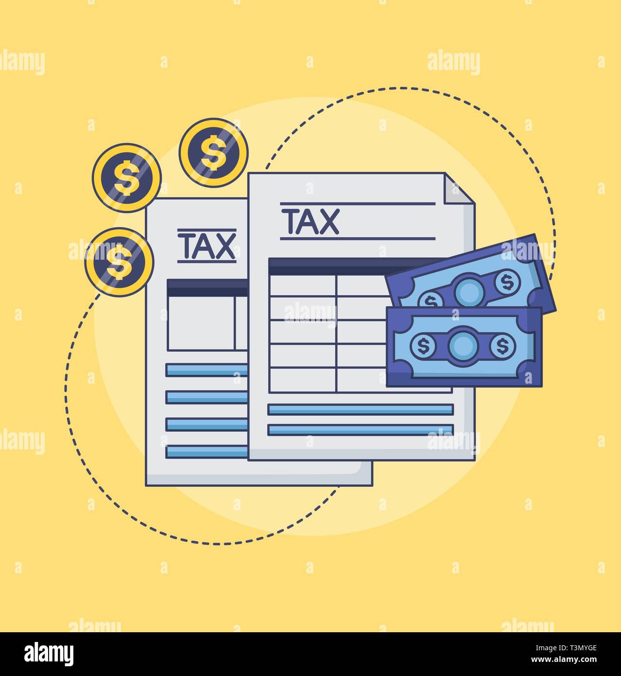 tax payment concept Stock Vector Image & Art - Alamy