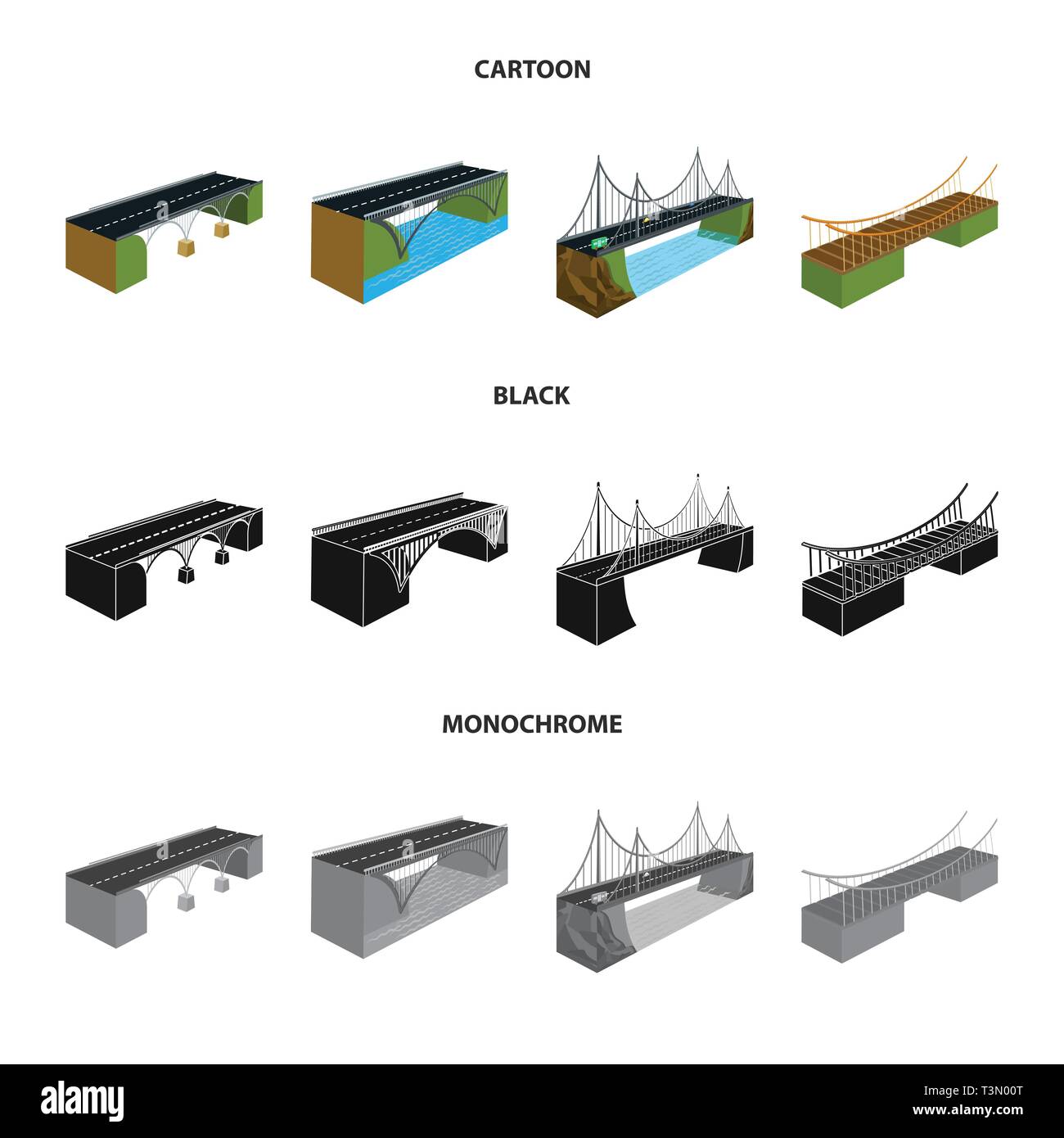 Vector illustration of connection and design logo. Collection of ...