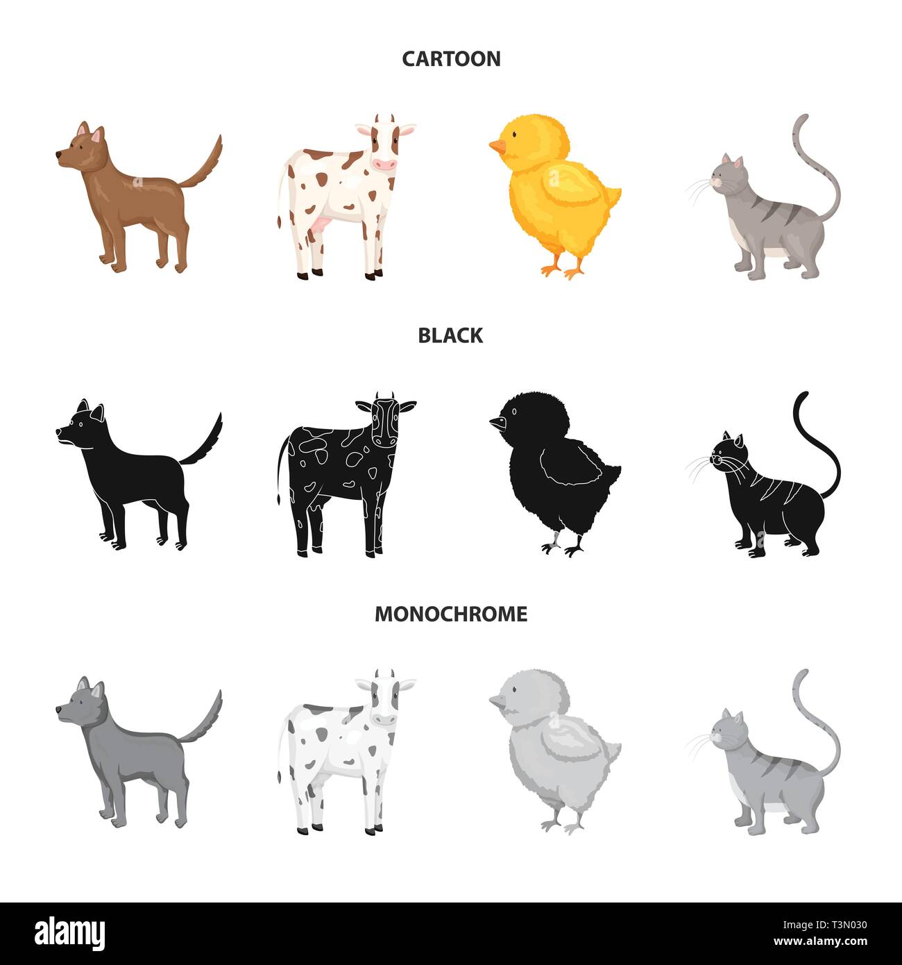 Vector illustration of breeding and kitchen logo. Collection of ...