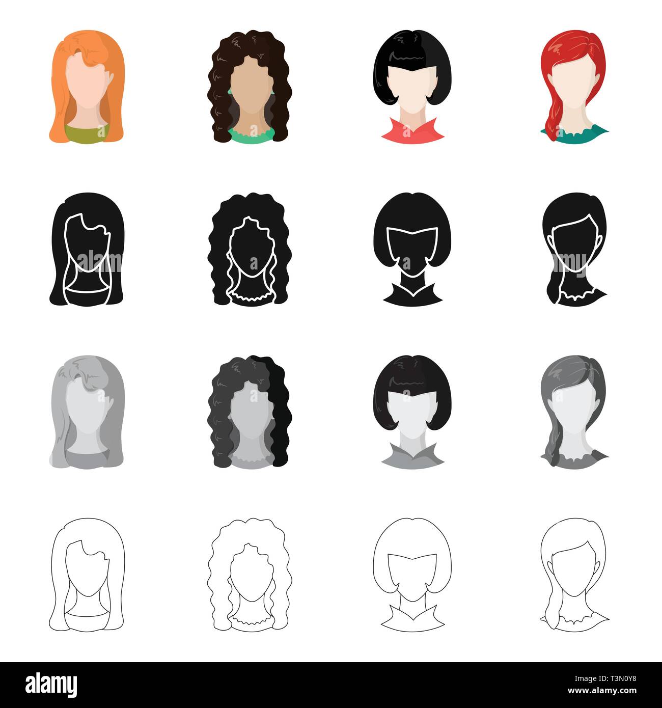 Vector design of professional and photo icon. Collection of ...