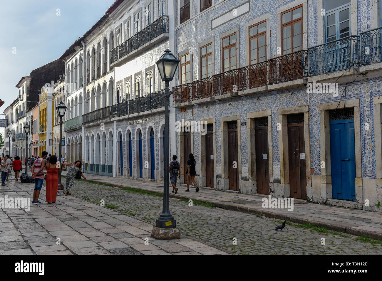 Sao Luis, Brazil - 15 January 2019: Traditional Portuguese colonial ...