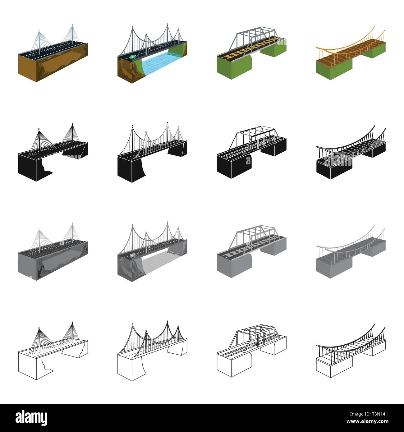 Vector design of connection and design symbol. Set of connection and ...