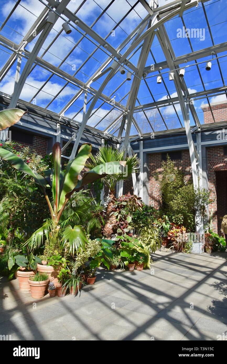 The greenhouse at Tower Hill Botanical Gardens by the Worcester County ...