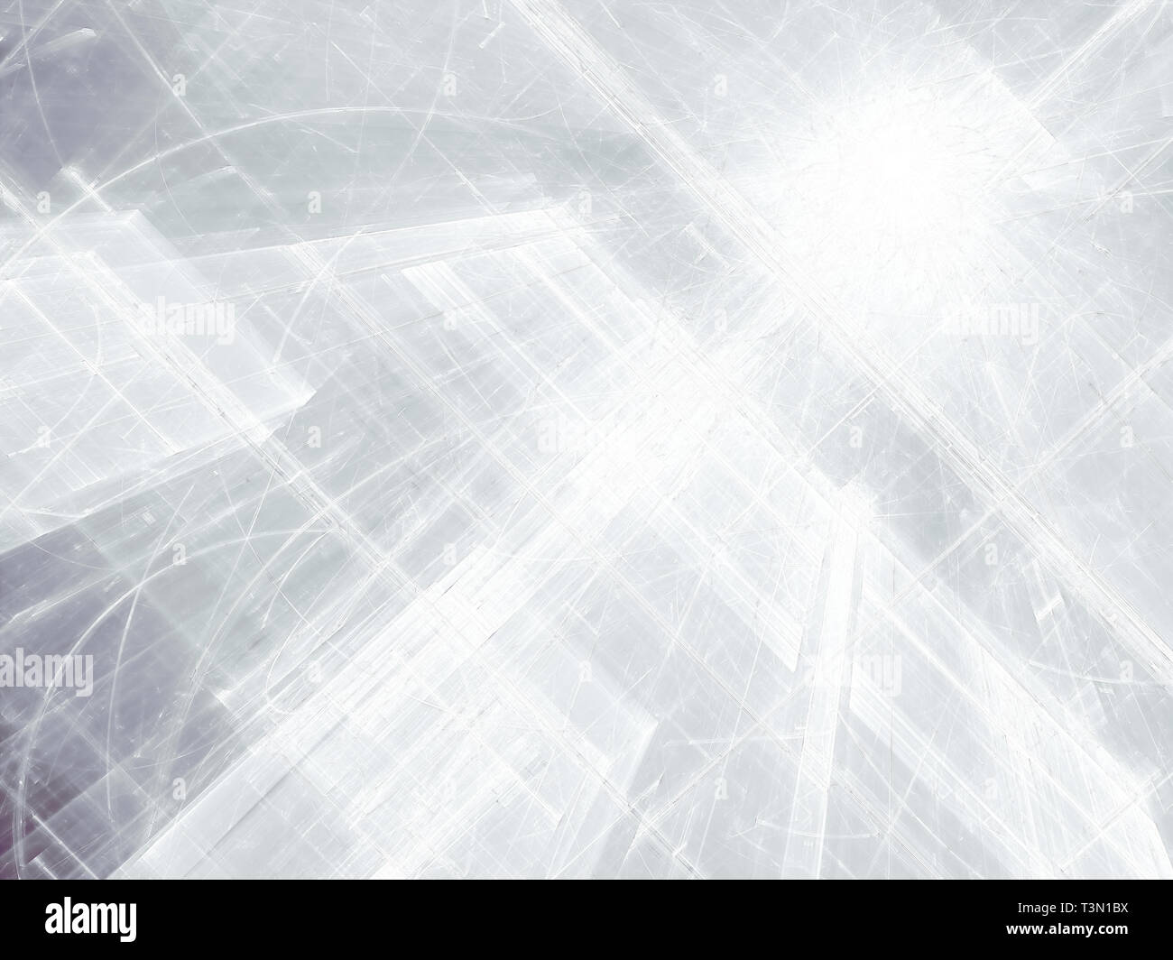 Abstract white tech style background - digitally generated image Stock ...