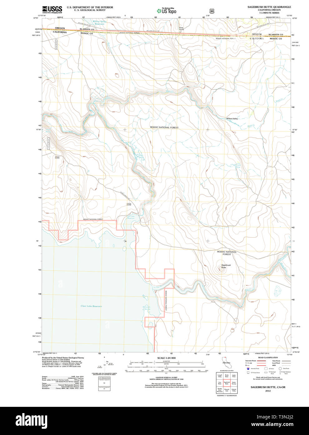Butte california map hi-res stock photography and images - Alamy