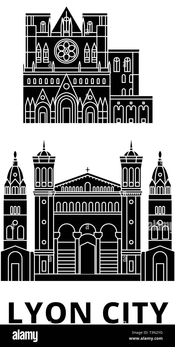 Old lyon district Stock Vector Images - Alamy