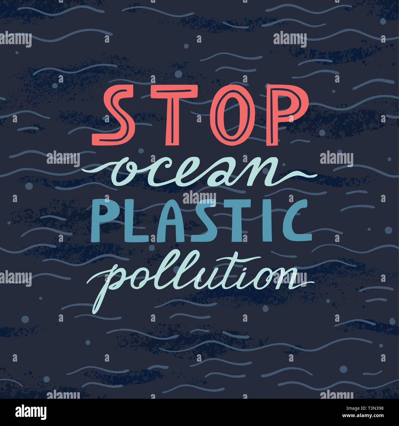 Environmental banner plastic garbage trash marine life in our ocean and ...