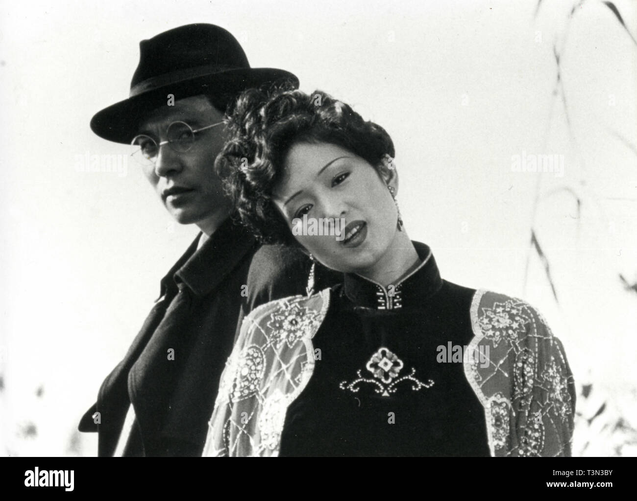 Chinese actors Gong Li and Sun Chun in the movie Shanghai Triad, 1995 ...