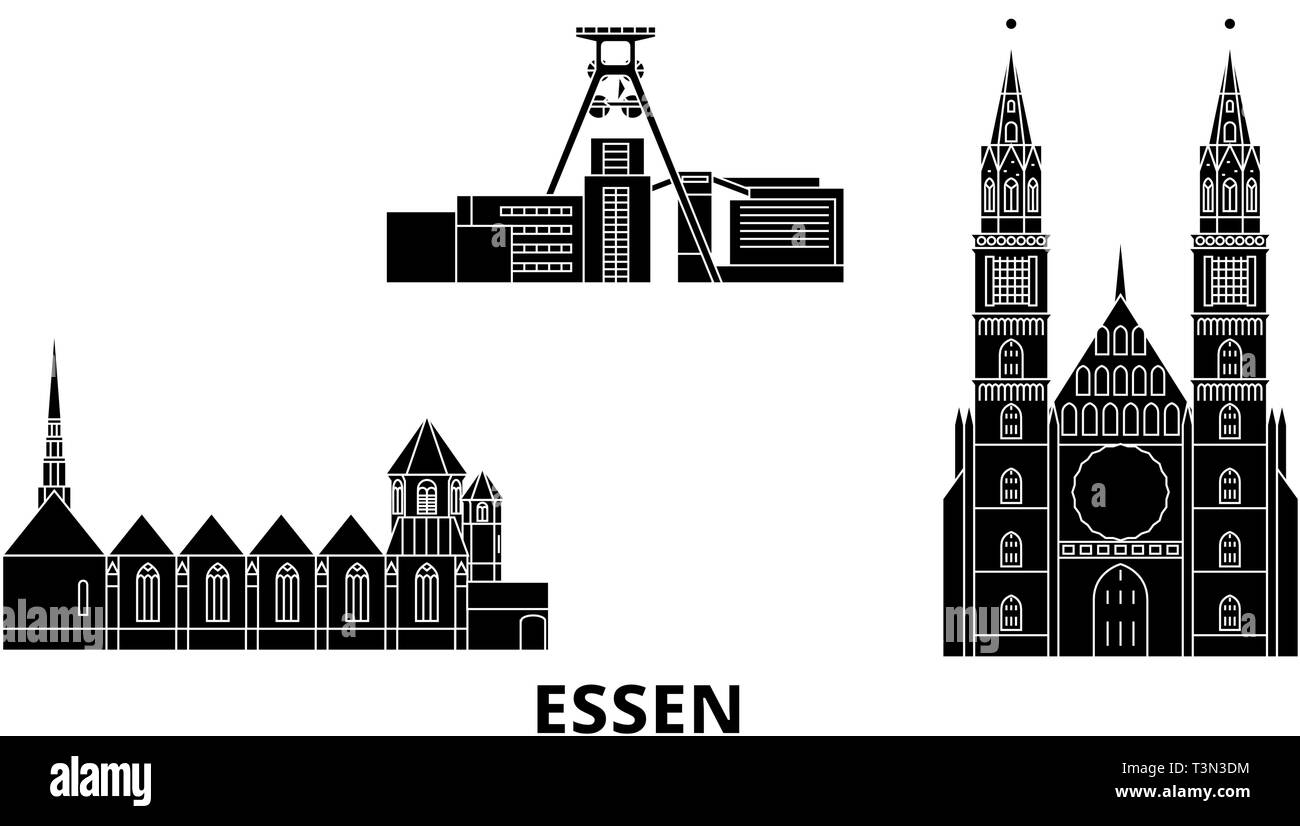 Building house essen north rhine westphalia Stock Vector Images - Alamy