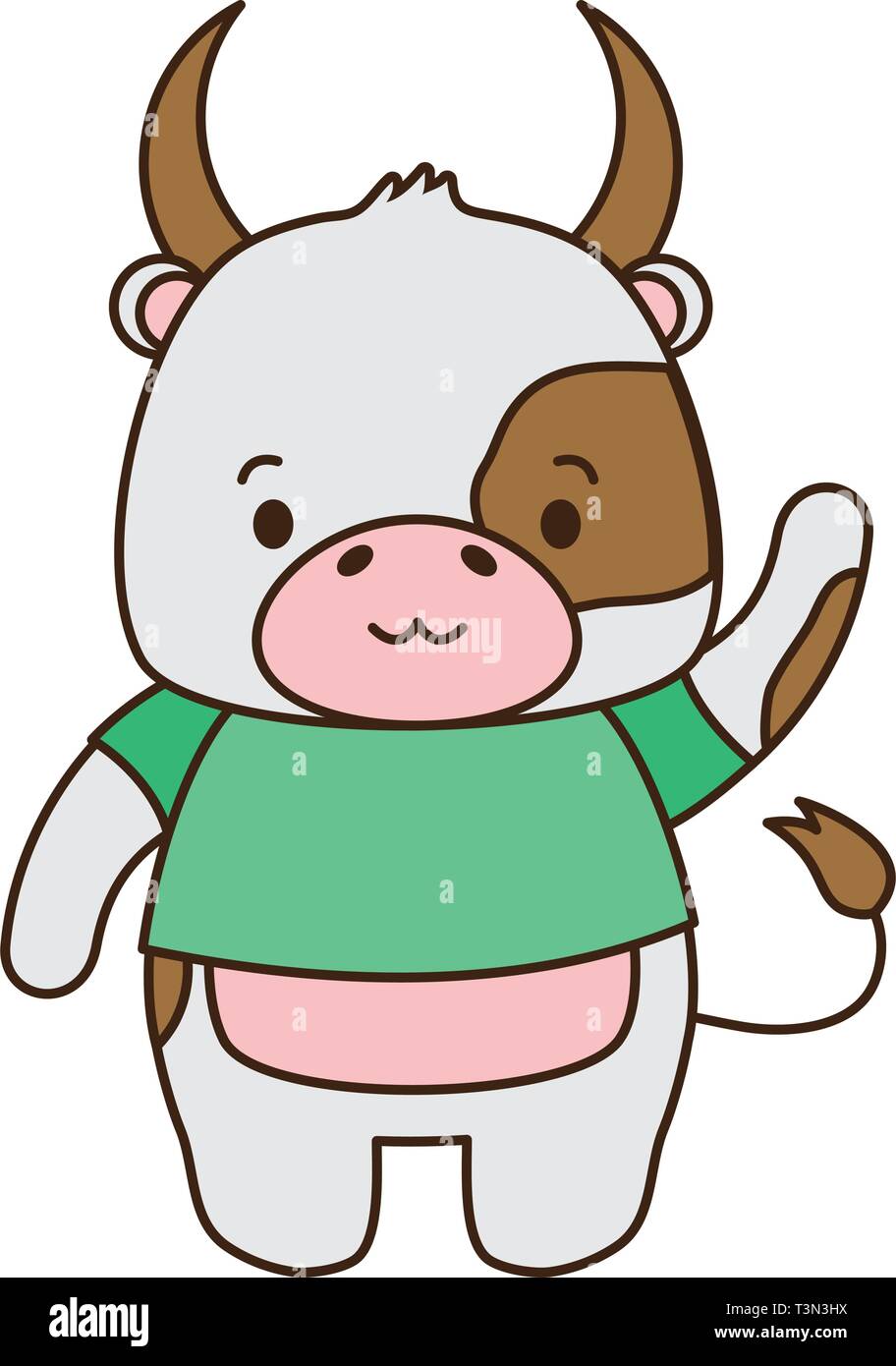 Muscle cow cartoon hi-res stock photography and images - Alamy