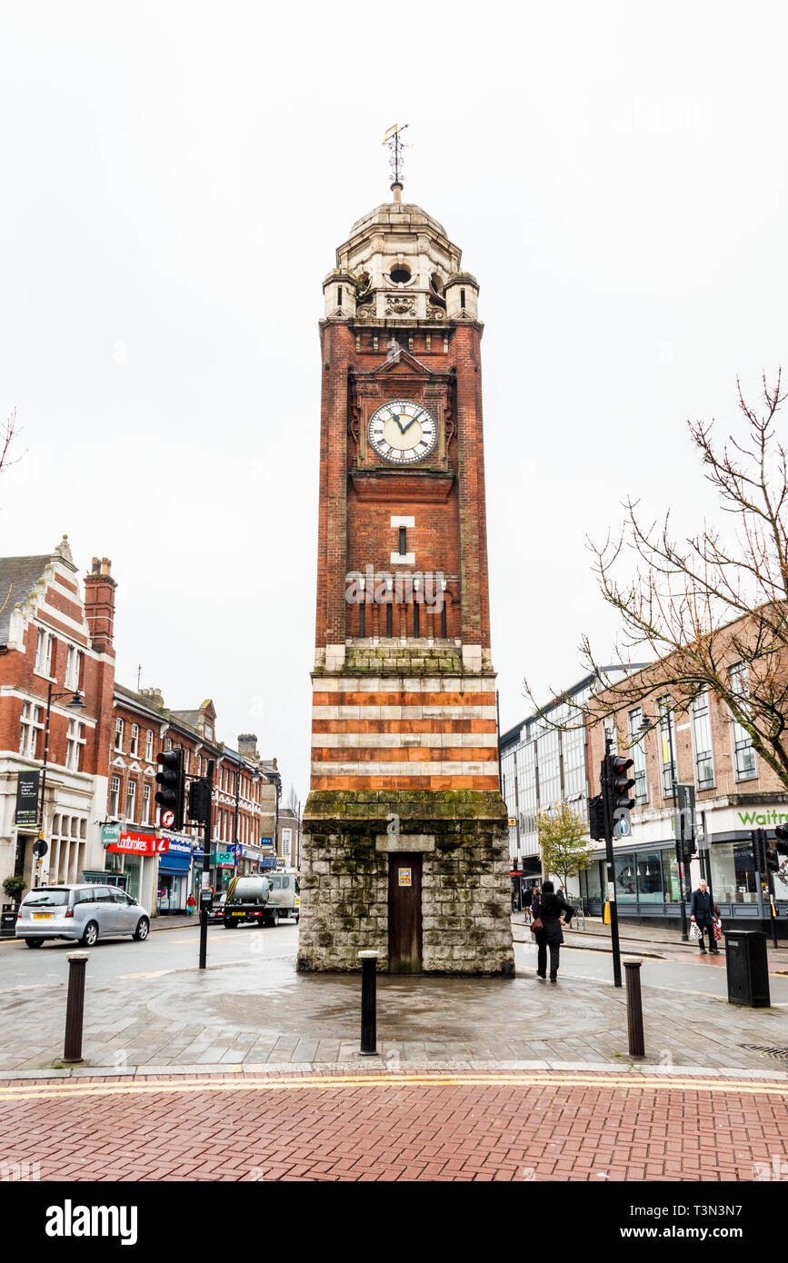 The Clock Tower in Crouch End, London, UK, erected in 1895 in ...