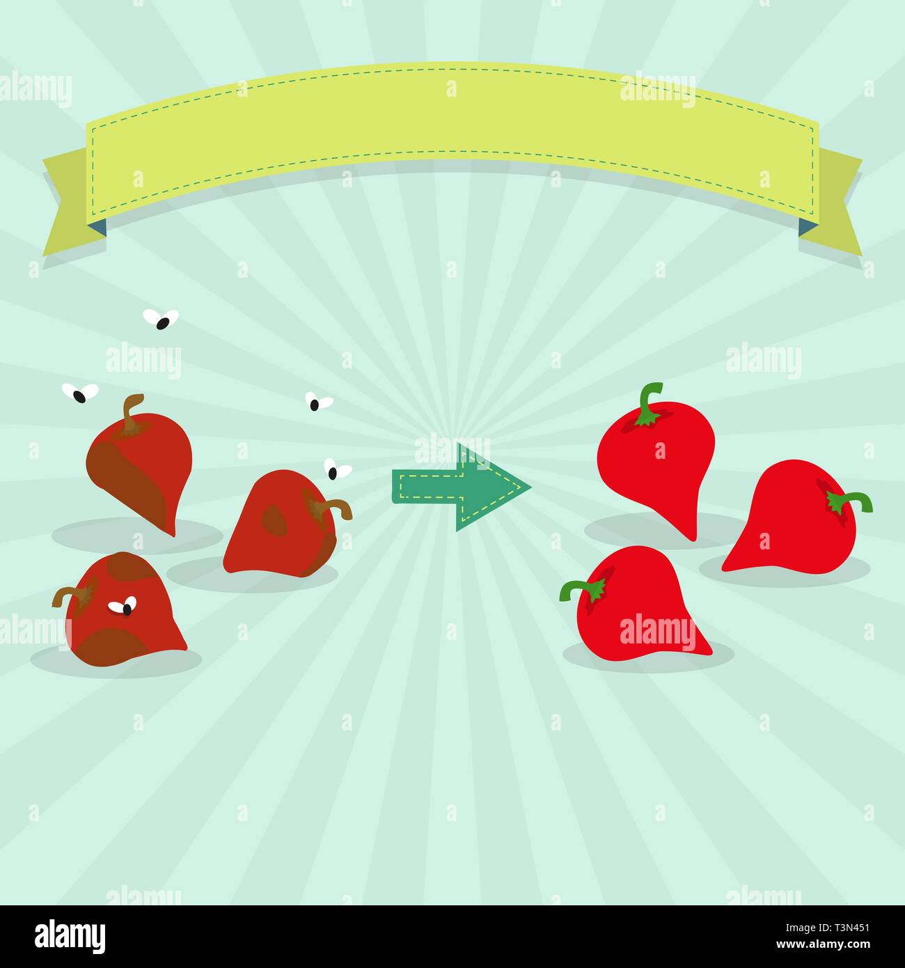 Rotten pepper Stock Vector Images - Alamy