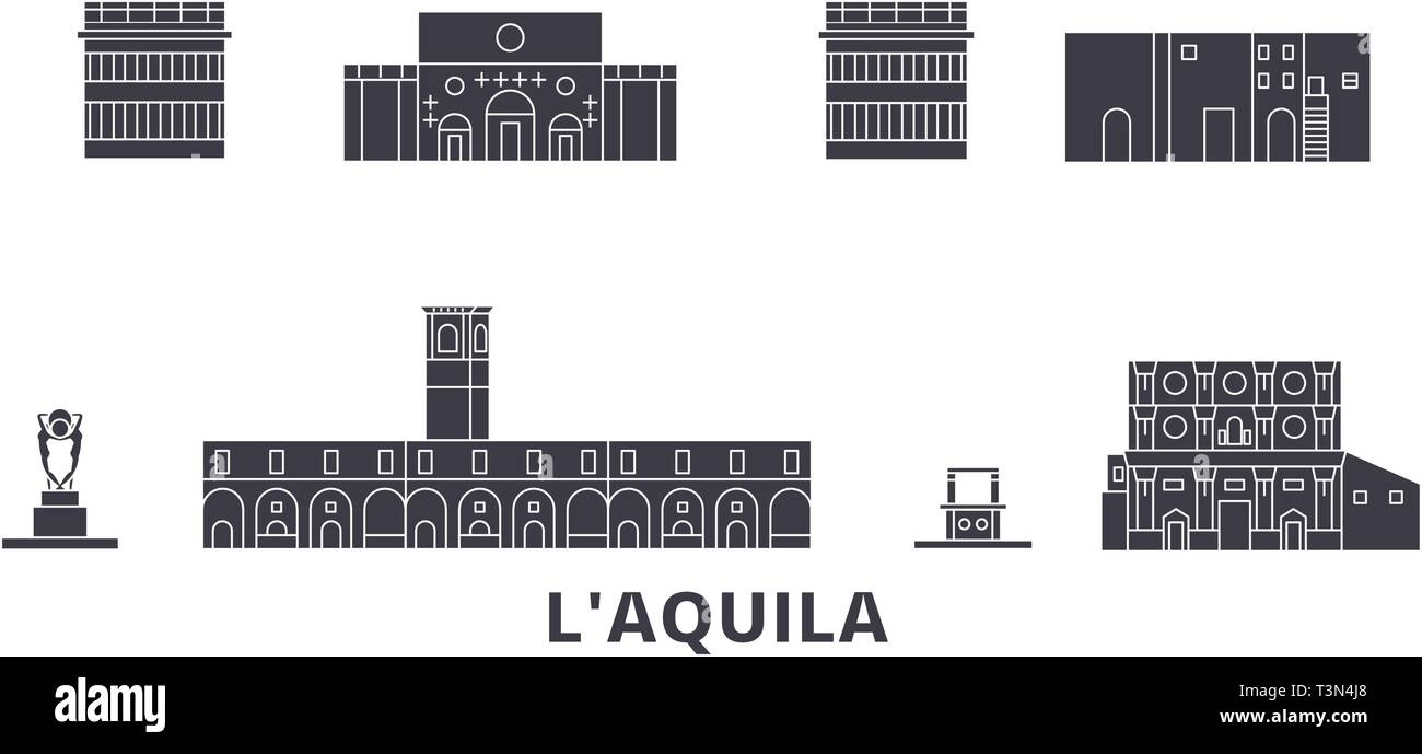 L'aquila abruzzo view Stock Vector Images - Alamy