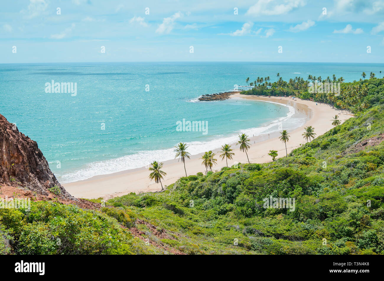 Top view of Praia de Coqueirinho at Costa do Conde. Photo taken at ...