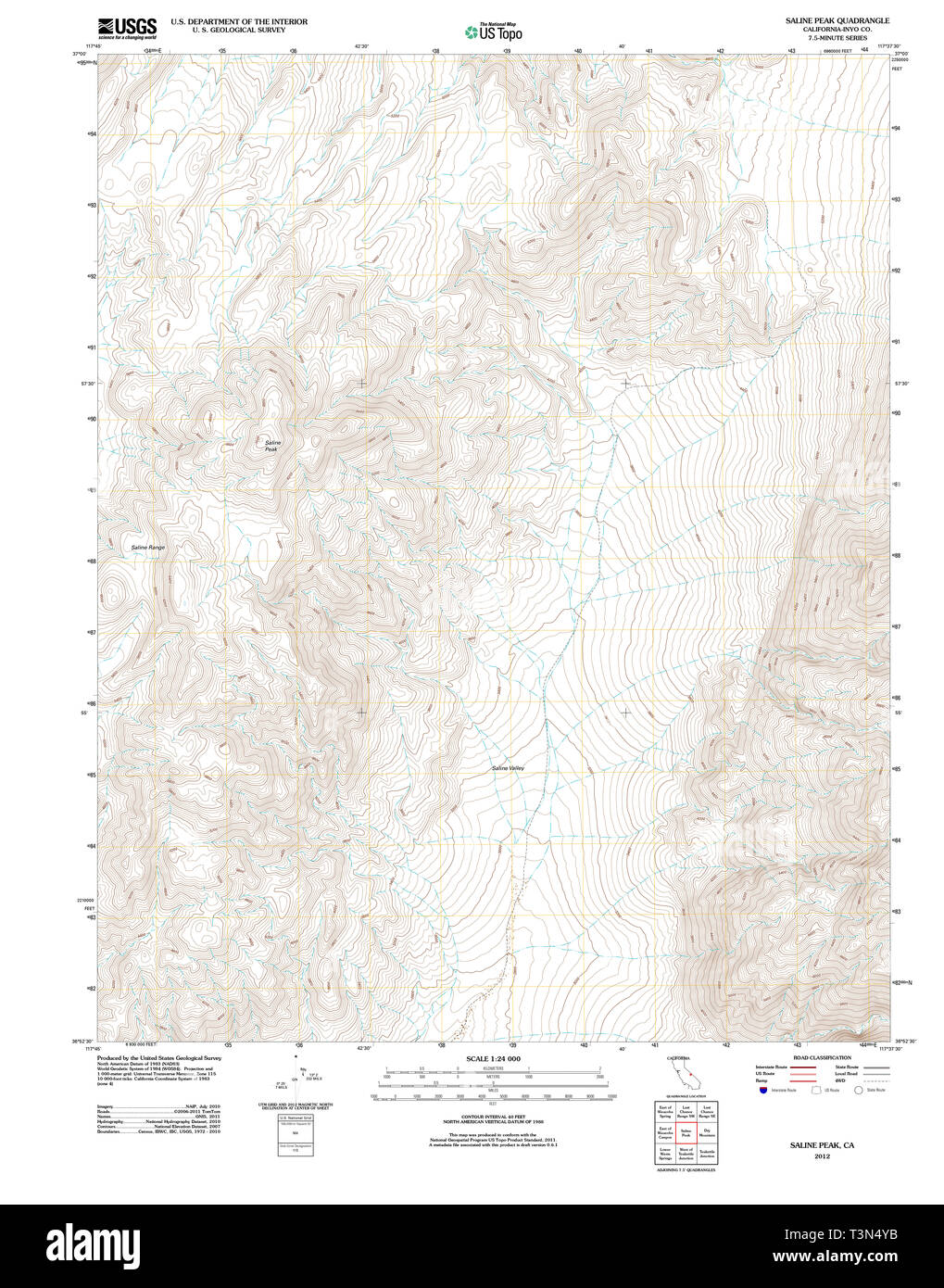 Saline map hi-res stock photography and images - Alamy