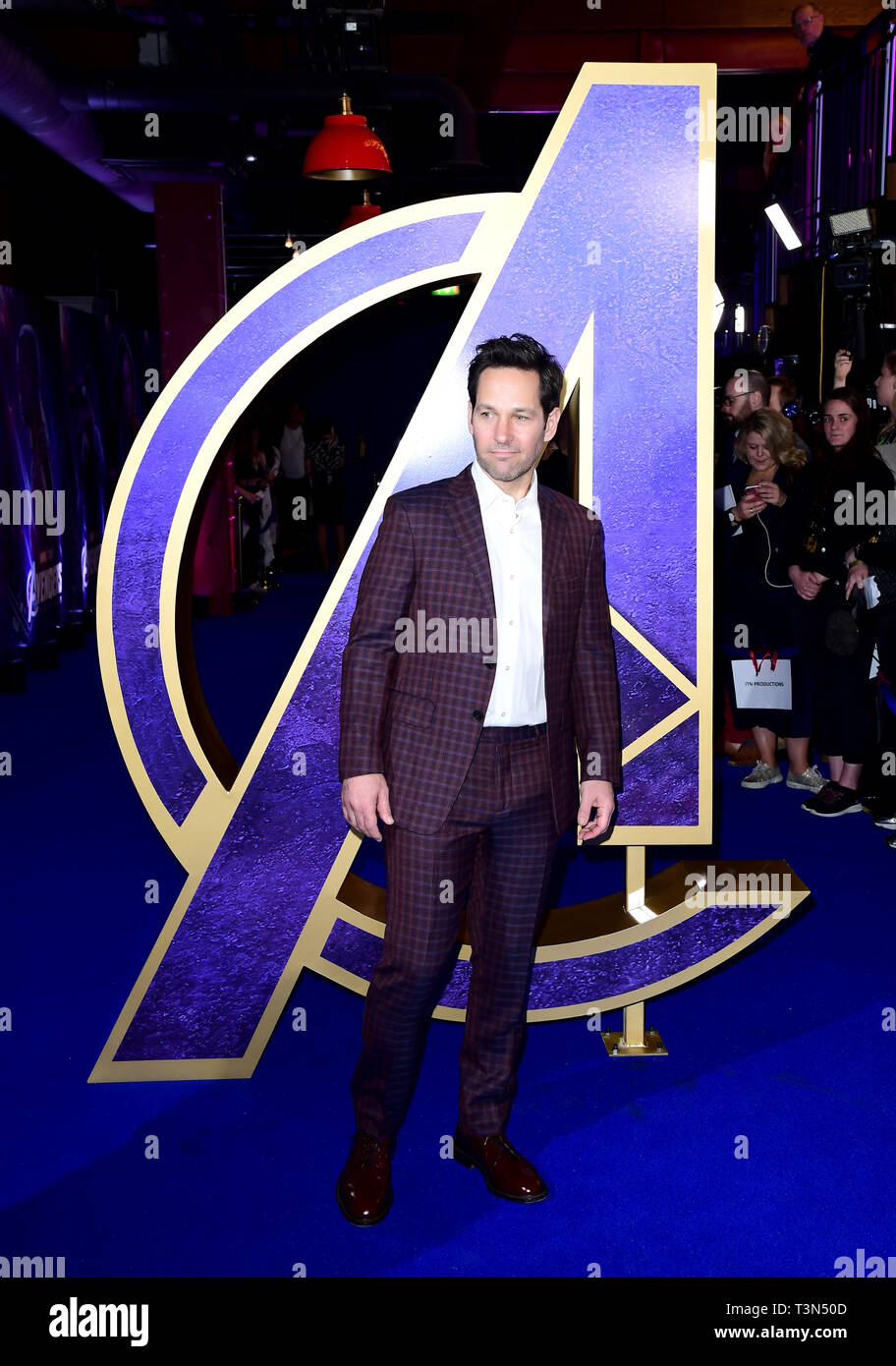 Paul Rudd attending the Avengers: Endgame fan event held at ...