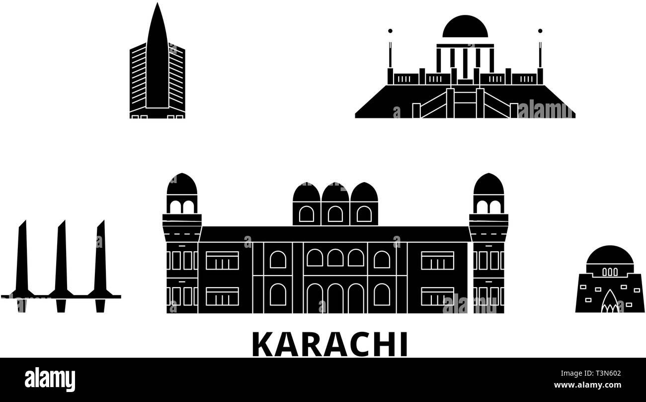 Panoramic view karachi Stock Vector Images - Alamy