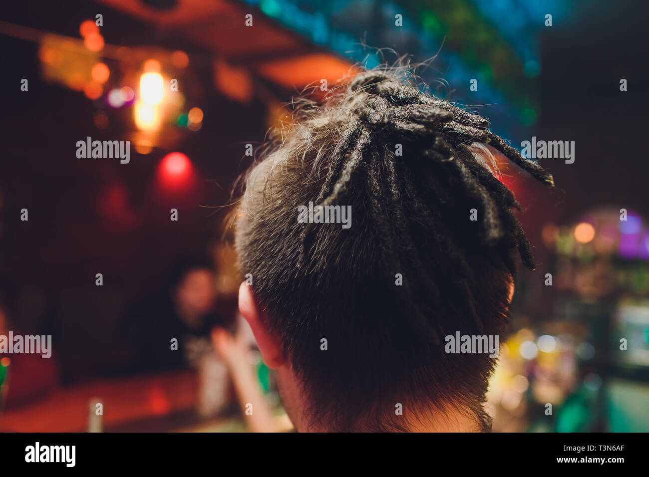 male african mohawk pigtails cornrows mans braids Stock Photo - Alamy