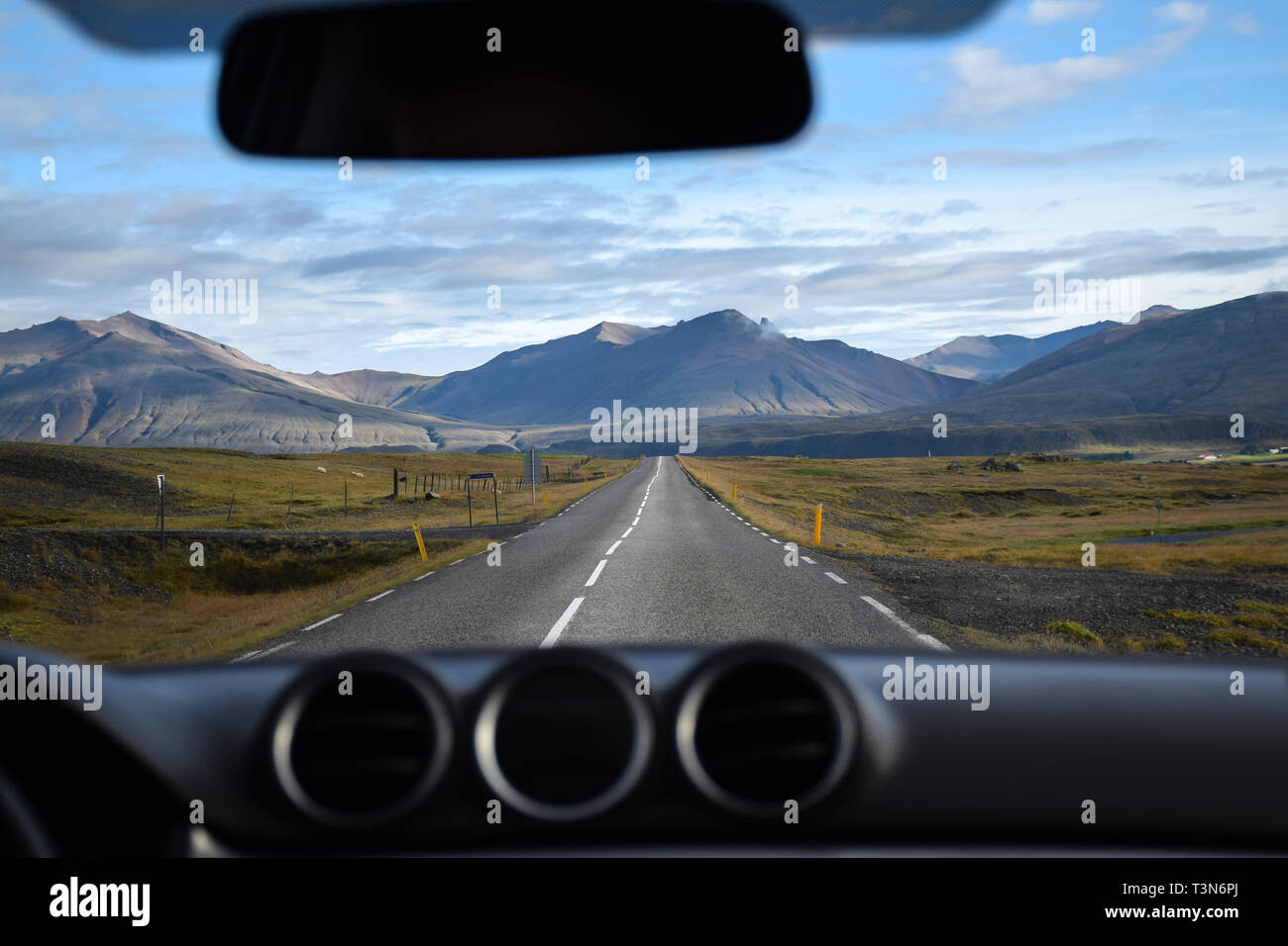 Iceland interior road hi-res stock photography and images - Alamy