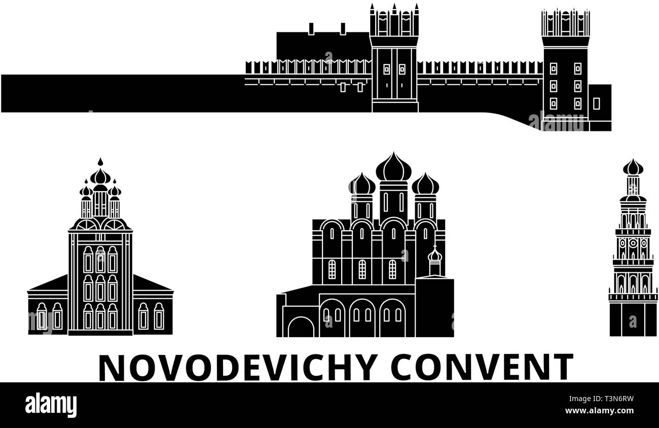 Novodevichiy monastery Stock Vector Images - Alamy