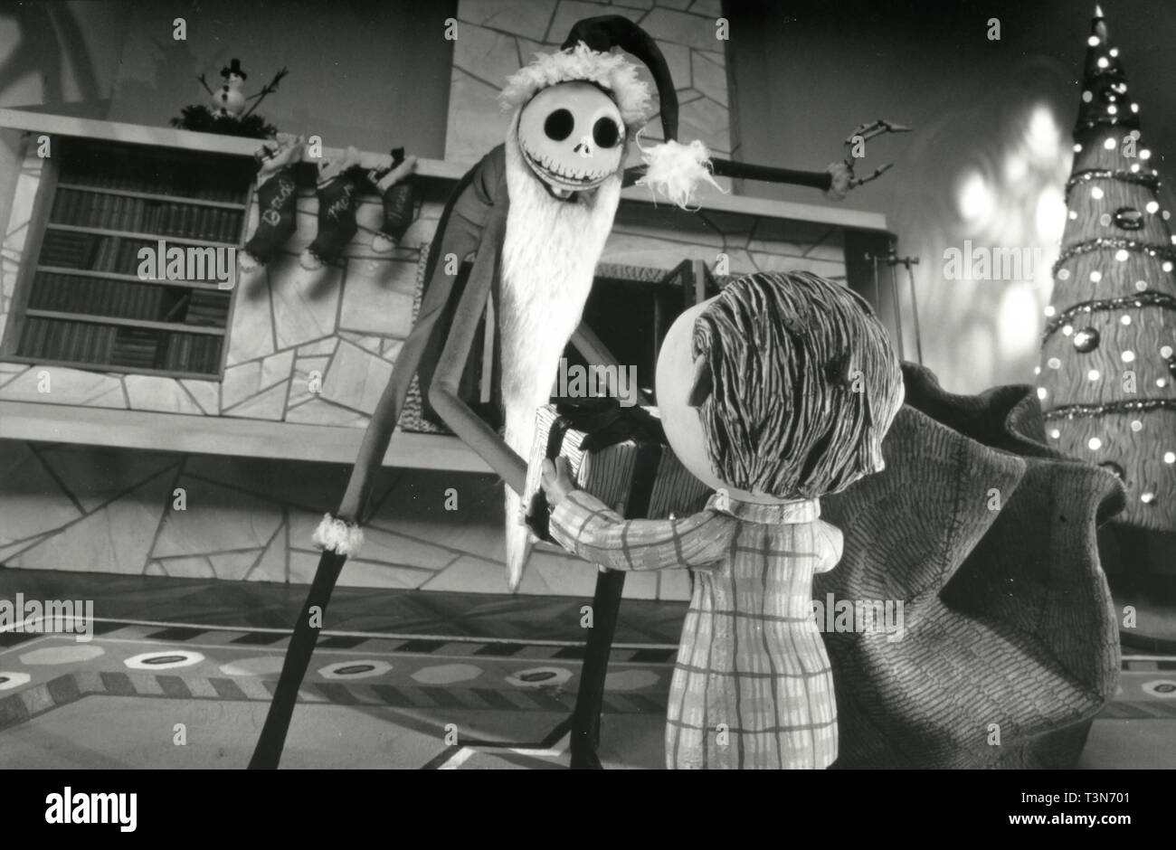 Scene from the animation movie The Nightmare Before Christmas, 1993 ...