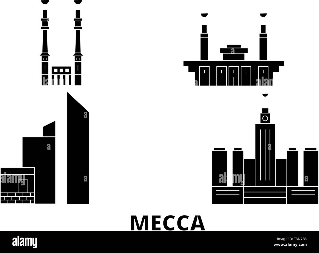 Mecca Mosque Stock Vector Images - Alamy
